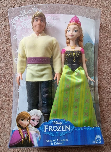 DISNEY'S FROZEN ANNA OF ARENDELLE & KRISTOFF Dolls by Mattel 2013 £26. ...