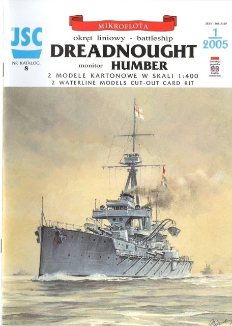 CARD MODEL KIT – HMS Dreadnought and HMS Humber £10.95 - PicClick UK
