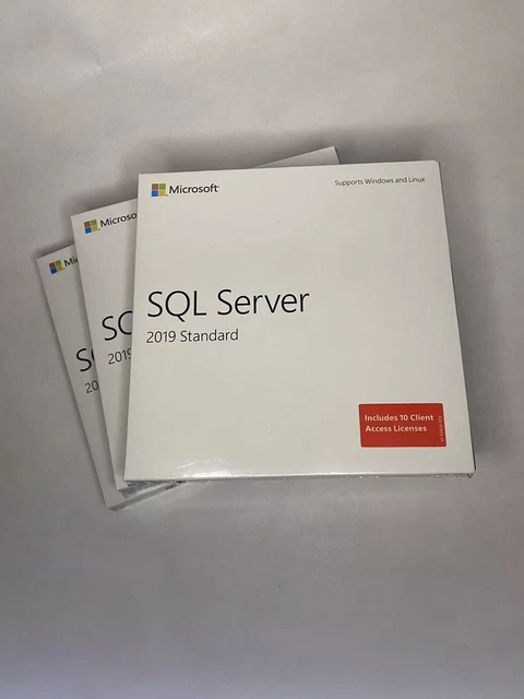 SQL SERVER 2019 Standard (10 CAL) - Windows and Linux, Physical License ...