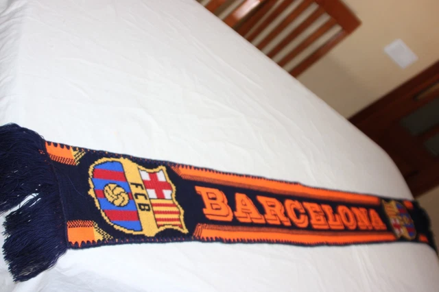 💎 ¡BUFANDA VINTAGE F.C. Barcelona - Modelo Escaso de Colección (Años 90 ...