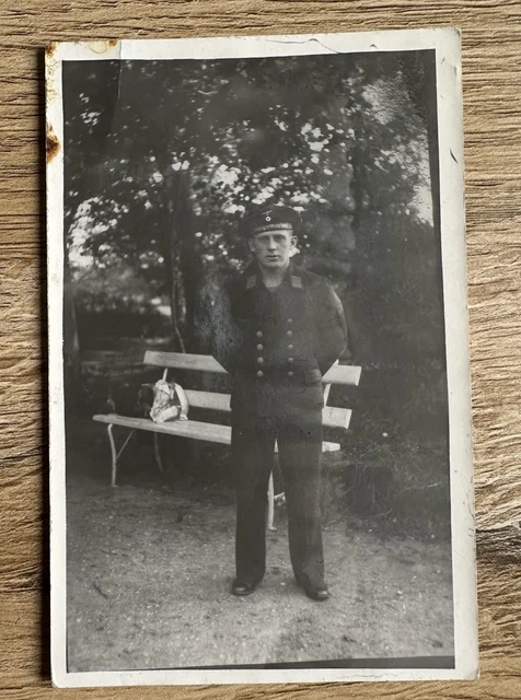 PK FOTO PORTRAIT Kriegsmarine Tellermütze Matrose - Name Bekannt 2.WK ...