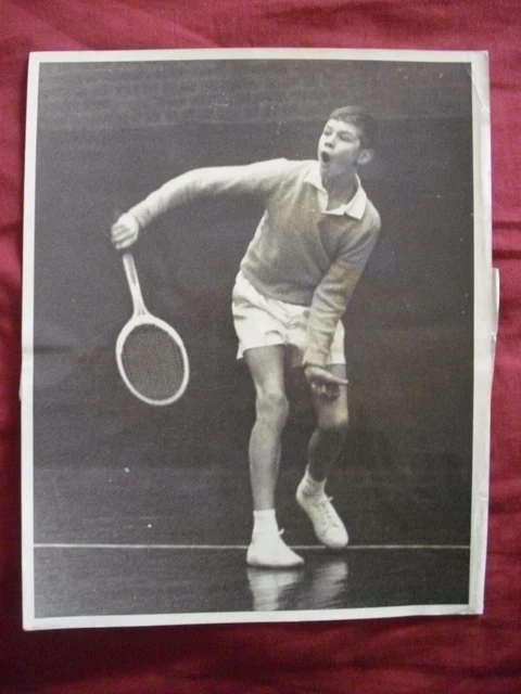 ORIGINAL PRESS PHOTO Tennis Christopher Buster Mottram age 14 at Queens ...