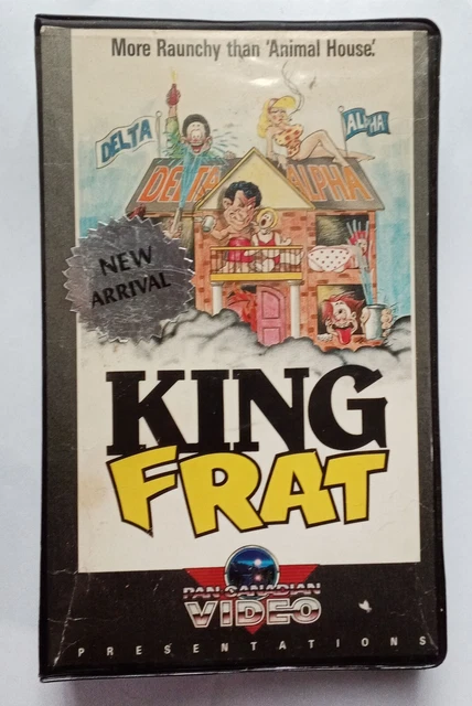 RARE HTF KING FRAT oop VHS tape CLAMSHELL john DESANTI dan CHANDLER ray ...