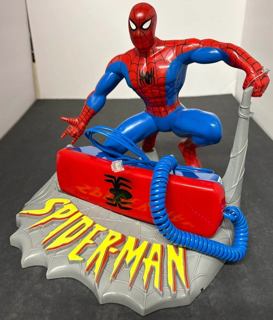 1994 MARVEL COMICS Rec Sound #SST-200 Spider-Man landline telephone ...