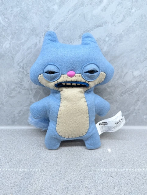 10” FUGGLER FUNNY Ugly Monster - Suspicious Baby Light Blue Fox Soft ...