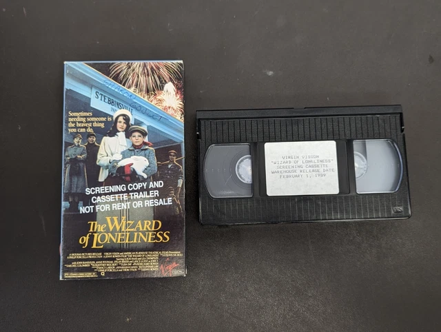 THE WIZARD OF Loneliness Virgin Vision VHS Screener Copy Lukas Haas Lea ...