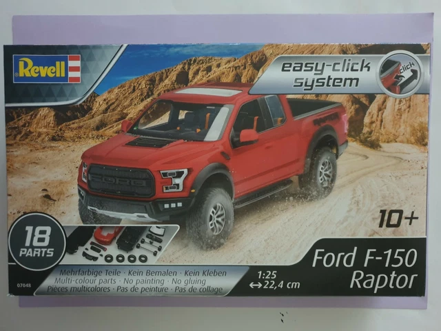 REVELL KIT 1:25 scale model kit - Ford F-150 Raptor (easy-click ...