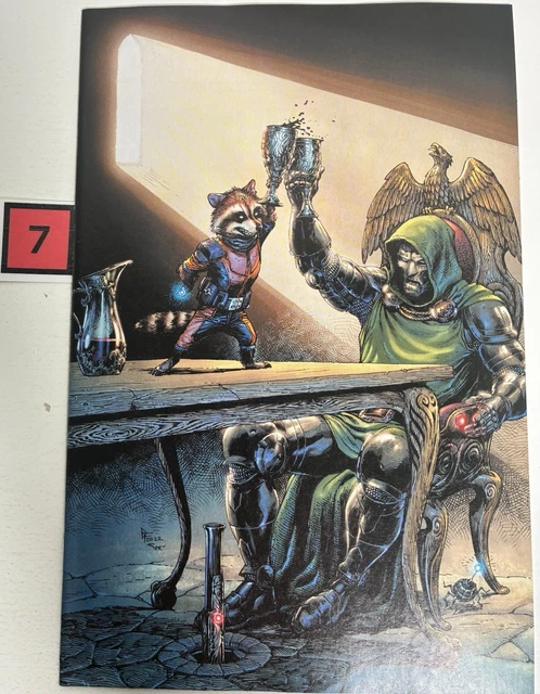 DOCTOR DOOM & Rocket Raccoon #1 1:100 Gary Frank Virgin Variant Marvel ...