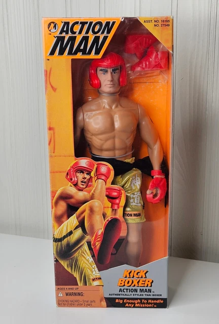 ACTION MAN KICK Boxer 12" Action Figure Hasbro Kenner 1996 Vintage Toy ...
