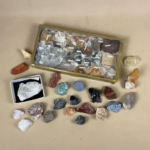 LARGE COLLECTION OF Rocks Geodes Minerals Stones Crystals Bundle ...