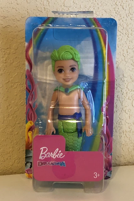 MATTEL BARBIE DREAMTOPIA Mermaid Boy Doll Merboy Green Hair - 5” - New ...