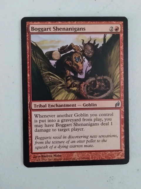 MAGIC THE GATHERING MTG Lorwyn BOGGART SHENANIGANS gobelin enchantement ...