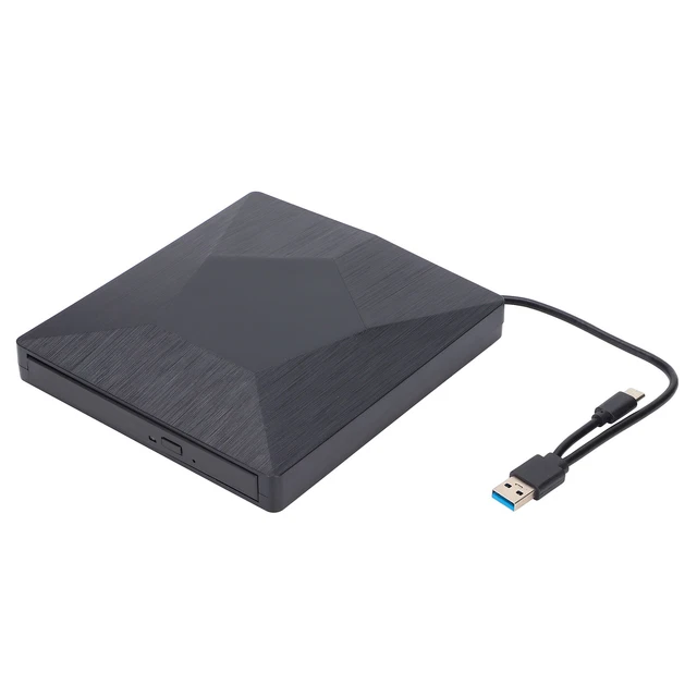 EXTERNAL DVD DRIVE USB 3.0 Type C Dual Interface DVD/CD Player For ...