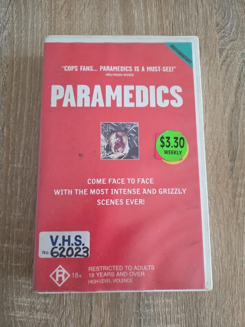 PARAMEDICS VHS VIDEO Tape - Extremely Rare - Documentary R18+ $100.00 ...