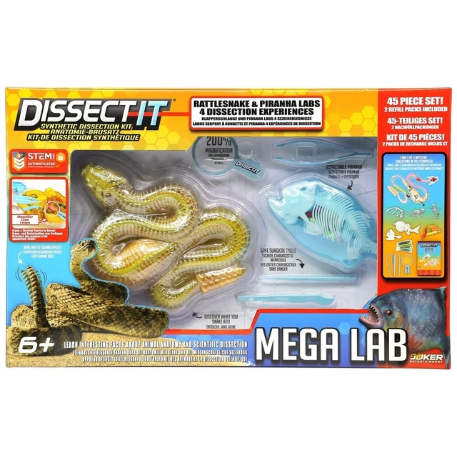 DISSECT-IT MEGA LAB Rattlesnake & Piranha £32.99 - PicClick UK