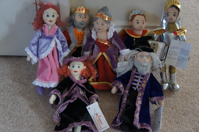 KING QUEEN PRINCE Princess Knight Pirate Finger Puppet Soft Toy Gift ...