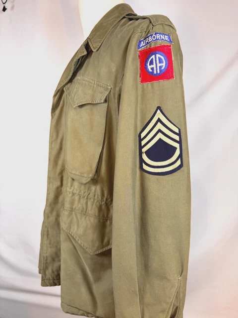 ORIGINAL WWII US Army M43 Field Jacket & 82Nd Airborne And 1St Sergeant ...