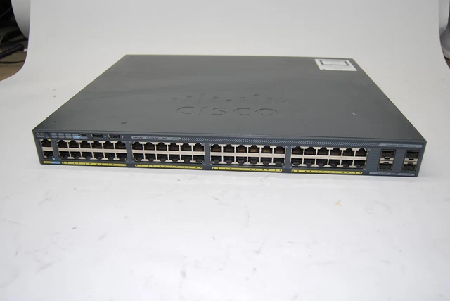 CISCO CATALYST 2960-X Ws-C2960X-48Fps-L V01 48 Port Poe+ Switch T4-C17 ...
