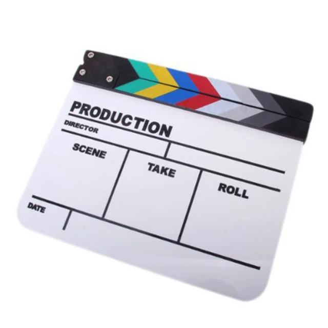 2 STÜCKE ENGLISCHE Version Clapper Board Clap-Stick für TV / Film ...