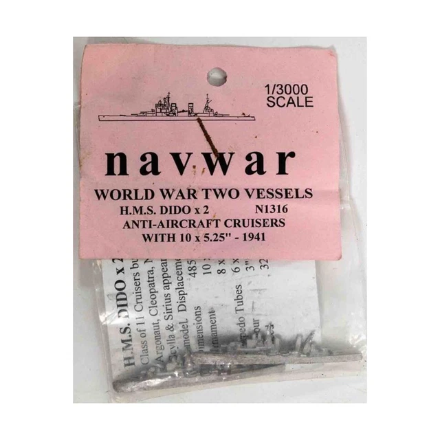 NAVWAR WWII NAVAL Vesse H.M.S. Dido Anti-Aircraft Cruisers w/10" x 5 ...