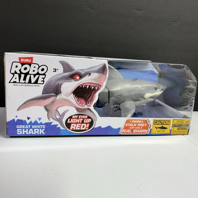 ROBO ALIVE - Great White Shark -Series 1 by Zuru - Battery-Powered ...
