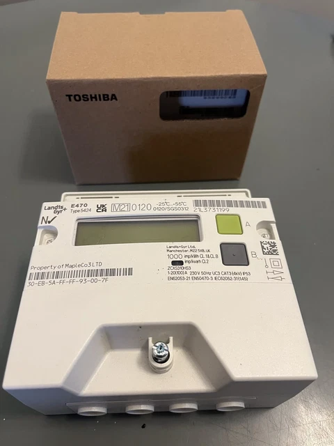 LANDIS AND GYR E470 Smart Digital Electric Meter Inc Sku2 Cellular Hub ...