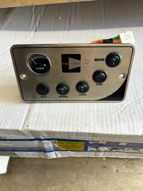 CARAVAN/MOTORHOME COACHMAN 12V Battery Meter/12V Control Panel £25.95 ...