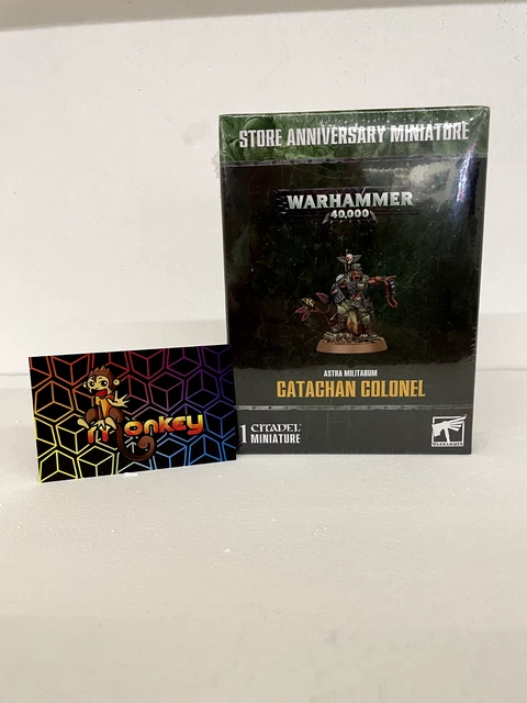 WARHAMMER 40K MODELLINO anniversario CATACHAN COLONEL Astra Militarum ...