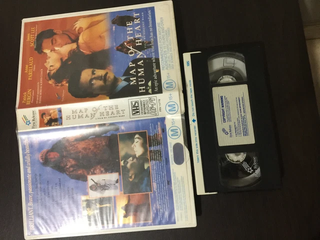 MAP OF THE human heart vhs movie jason scott lee anne parillaud 1992 ...