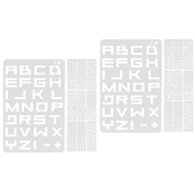 40 SHEETS ALPHABET Stencil Number Stencil Letter Stencil Large Alphabet ...