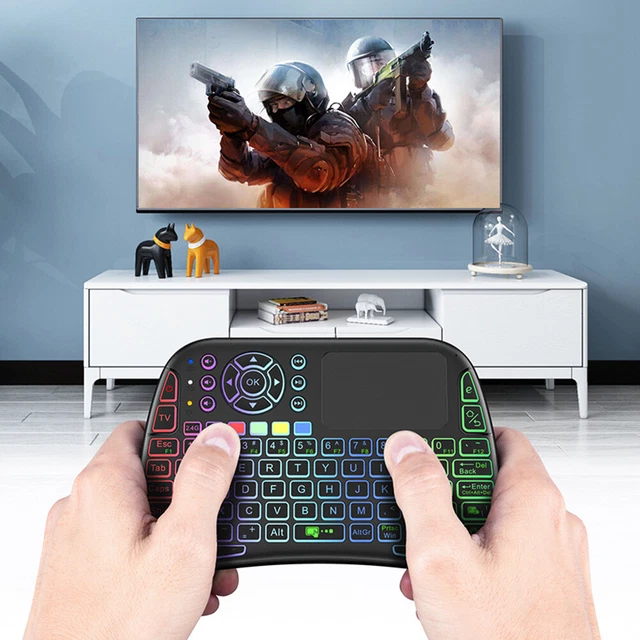 Rgb Backlight Wireless Keyboard Type C Rechargeable Keyboard For