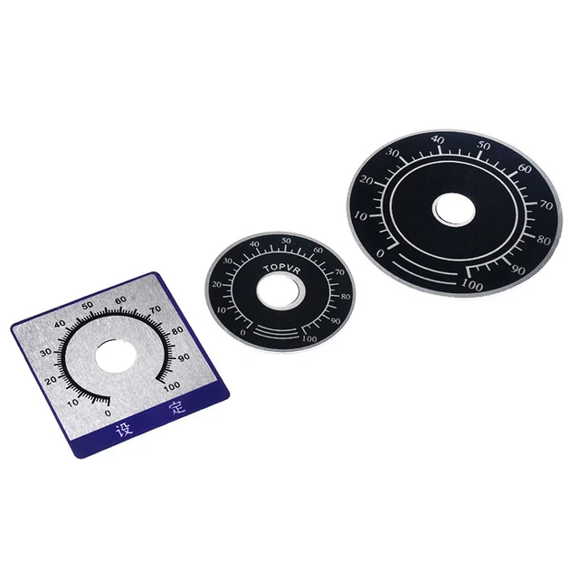 0-100 NUMBERED DIAL Plate Scale for Amplifier Volume Tone Potentiometer ...
