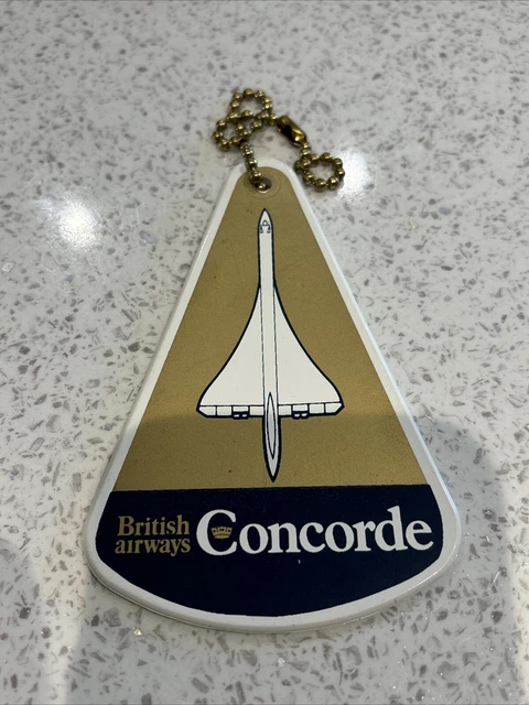 BRITISH AIRWAYS CONCORDE First Luggage Tag Heavy Plastic £30.00 ...