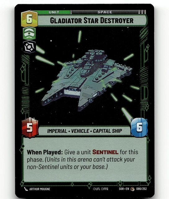 FOIL - STAR Wars: Unlimited Gladiator Star Destroyer - Spark of ...