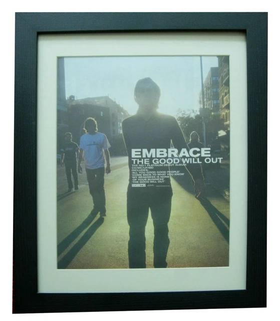 EMBRACE+THE GOOD WILL Out+POSTER+AD+RARE ORIGINAL 1998+FRAMED+FAST ...