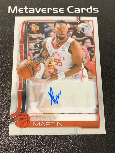 2025-26 TOPPS CHROME Alijah Martin RC Rookie Auto Raptors $1.38 ...