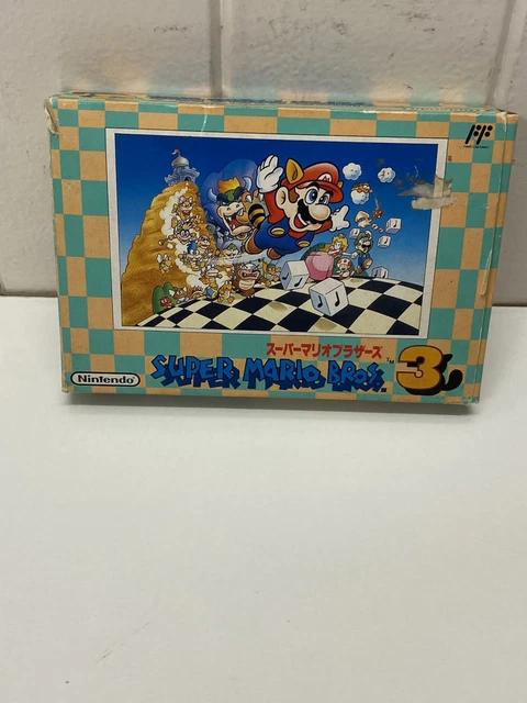 SUPER MARIO BROS. 3 Nintendo Famicom/NES Japanese Version Game Cert ...