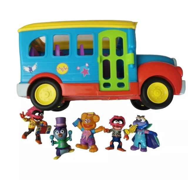 DISNEY JUNIOR MUPPET Babies Friendship School Bus with Lights Sound 5 ...