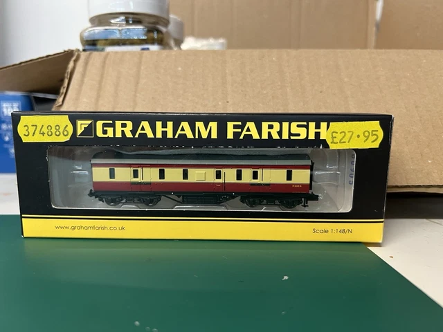 GRAHAM FARISH 374-886 LMS 50FT FULL BRAKE CRIMSON AND CREAM £16.13 ...
