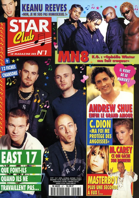 MAGAZINE STAR CLUB n°97, EAST 17, MELROSE PLACE, Ophélie WINTER, MN8 ...