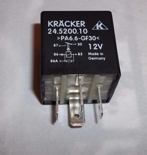 KRACKER RELAY 24.5200.10 12V Made in Germany £6.99 - PicClick UK