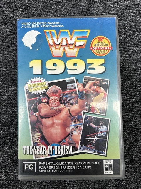 WWF 1993 YEAR In Review Wrestling VHS Video Tape Vintage 90s WCW WWE ...