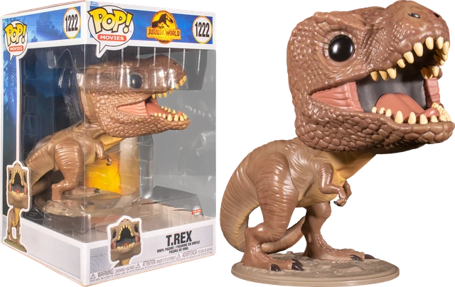 JURASSIC WORLD: DOMINION - T-Rex Jumbo 10 INCH #1222 Funko Pop Vinyl ...