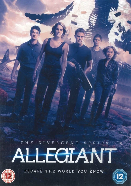 ALLEGIANT (2016) DVD, Shailene Woodley, Theo James, Jeff Daniels ...