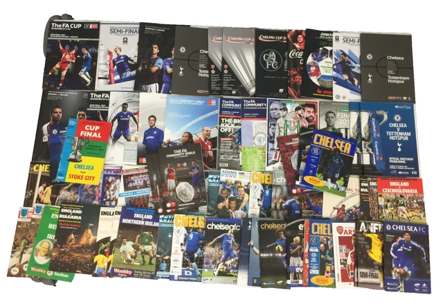 CHELSEA MATCH PROGRAMMES Bundle 74 Semis/Finals 1970s Onwards Various ...