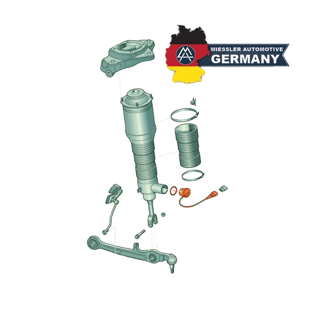 AUDI A6 C6 4F Repair kit air spring damper air suspension front ...