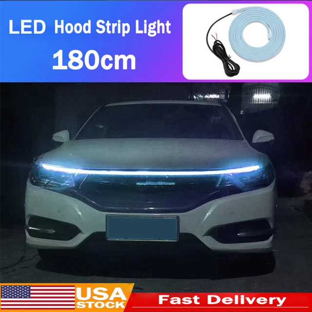 START SCAN DYNAMIC 180cm LED DRL Car Hood Light Strip Daytime Running ...
