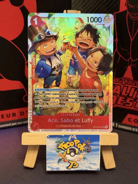 ONE PIECE CARD ACE SABO LUFFY SR OP13-007 SUCCESSORS New FR £5.21 ...