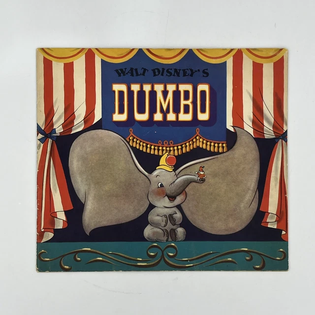 VINTAGE ORIGINAL 1941 Walt Disney Dumbo Color Paperback Book Very Rare ...