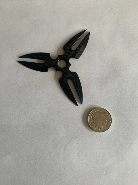 NINJA THROWING STAR shuriken 3D Printed For Cosplay Or Display £3.49 ...
